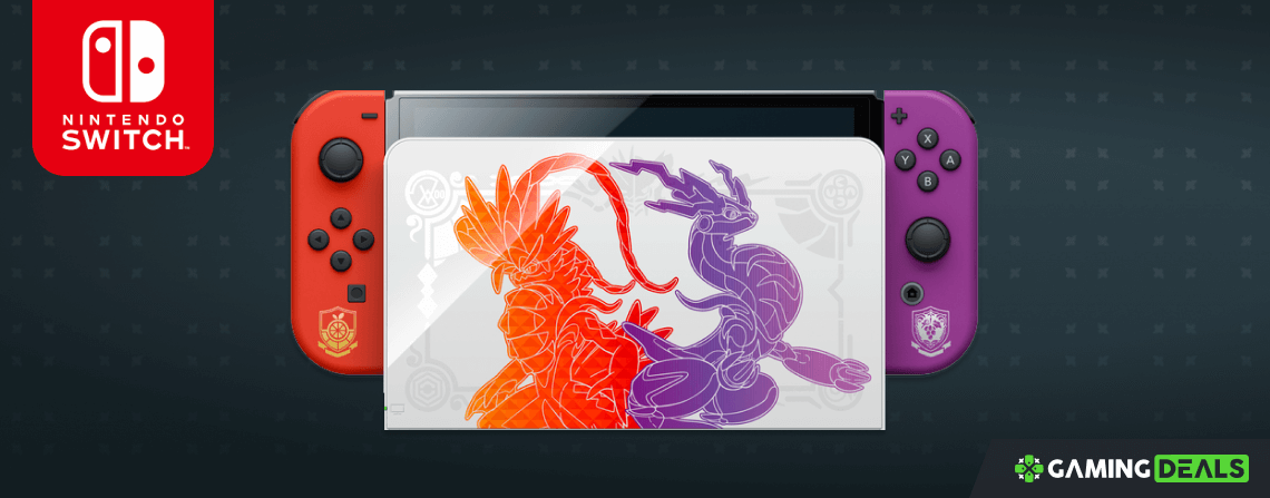 The Pokémon Scarlet and Violet OLED Nintendo Switch once again does not include either game ...